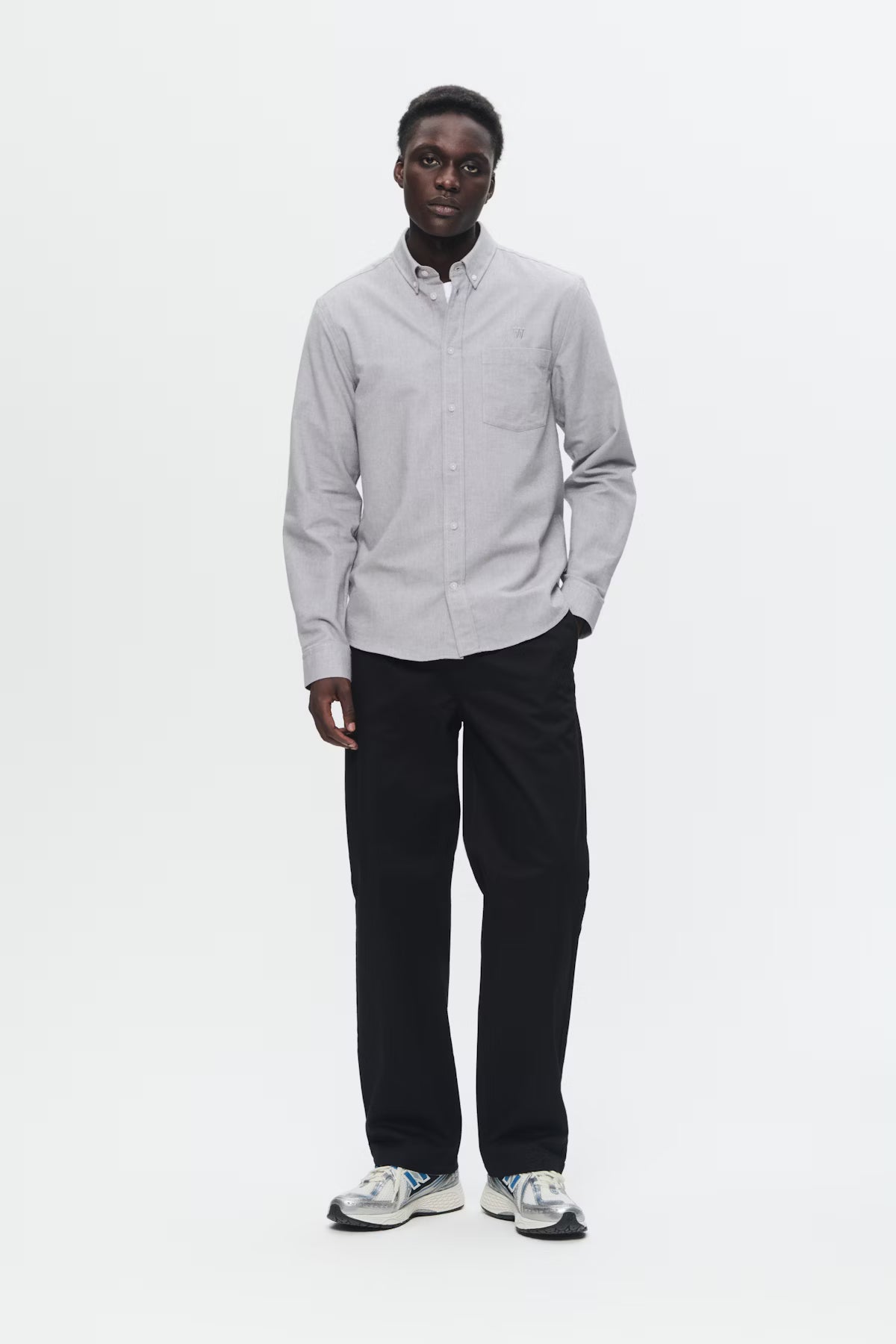 WoodWood WWAdam Hemd DOUBLE A BY W.W. MEN Charcoal Gray – Casuals